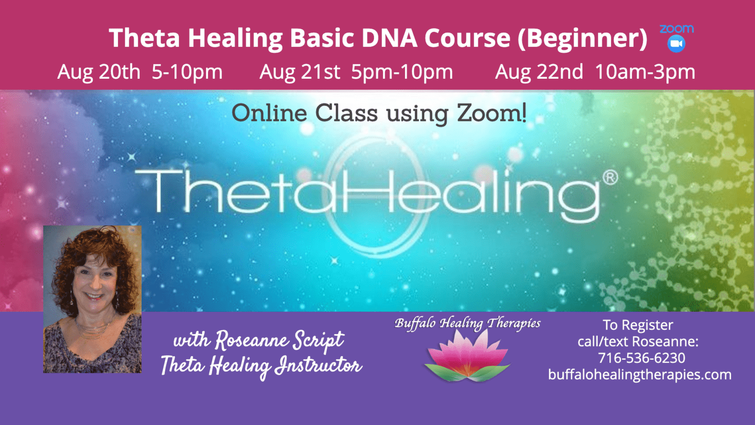 Theta Healing Basic DNA Course (Beginner) – Buffalo Healing Therapies